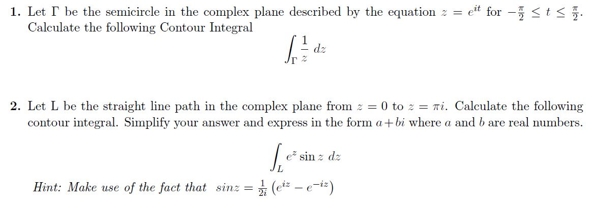 Solved Let T be the semicircle in the complex plane | Chegg.com