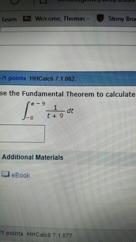 Solved Use the Fundamental Theorem to calculate | Chegg.com