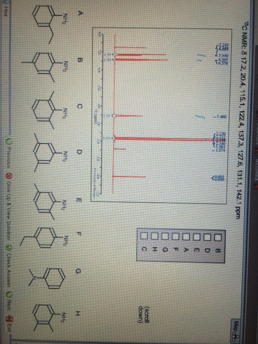 Solved Given the 1H and 13C data below, which isomers of | Chegg.com