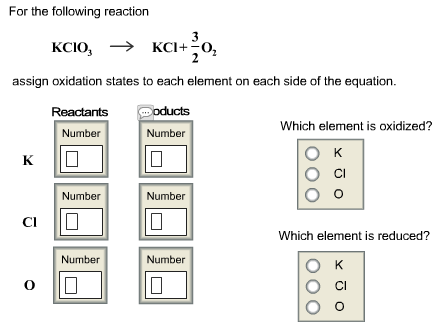 Solved For the following reaction assign oxidation states to | Chegg.com