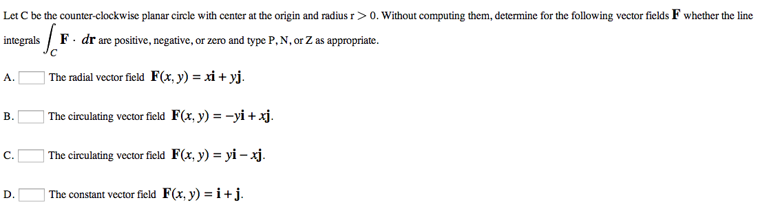 Solved Let C be the counter-clockwise planar circle with | Chegg.com