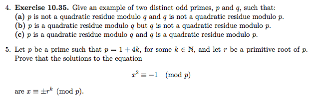 Give an example of two distinct odd primes, p and q, | Chegg.com