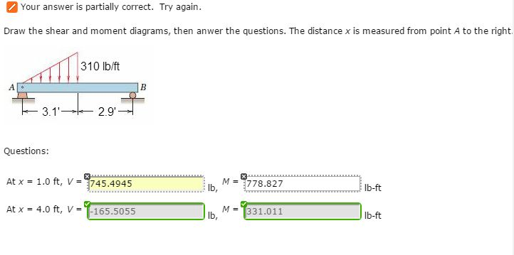 Solved Your answer is partially correct. Try again.Draw the | Chegg.com