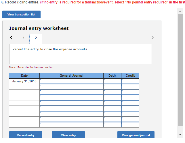 Solved Record the closing entry for revenue accounts & | Chegg.com