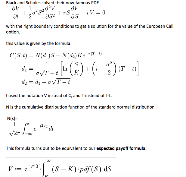 Solved Black and Scholes solved their now-famous PDE V/t + | Chegg.com