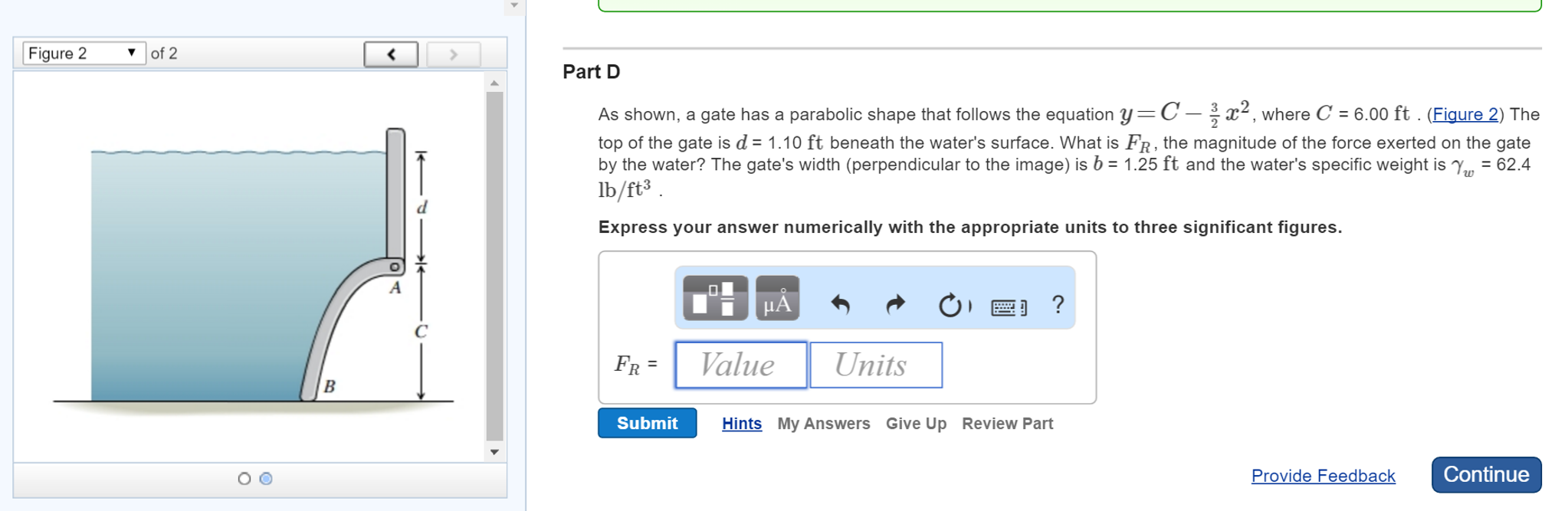 As shown, a gate has a parabolic shape that follows | Chegg.com