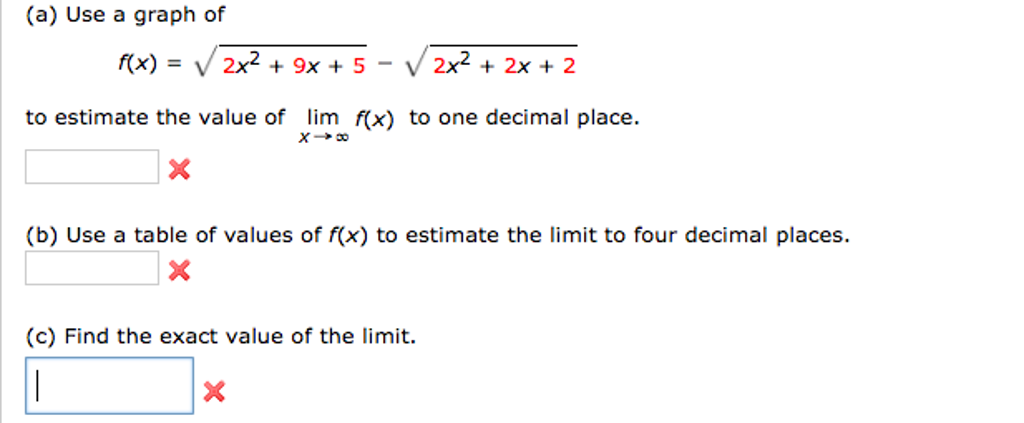 Solved Use a graph of f(x) = squareroot 2x^2 + 9x + 5 - | Chegg.com