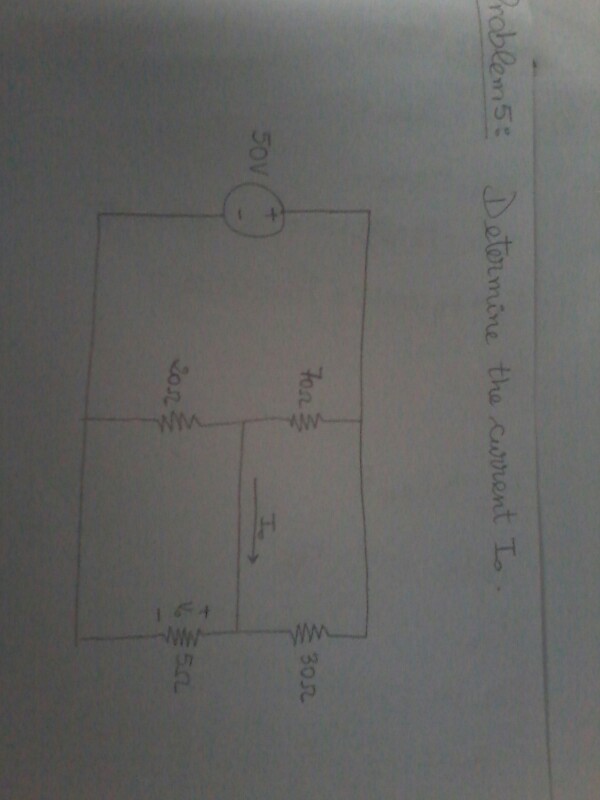 Solved Determine the current I0 | Chegg.com
