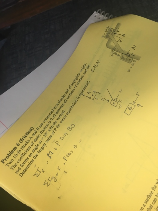 Solved Two 10-Ib blocks A and B are connected by a slender | Chegg.com