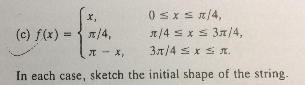 Solved (5 solve the vibrating string problem in the text if | Chegg.com