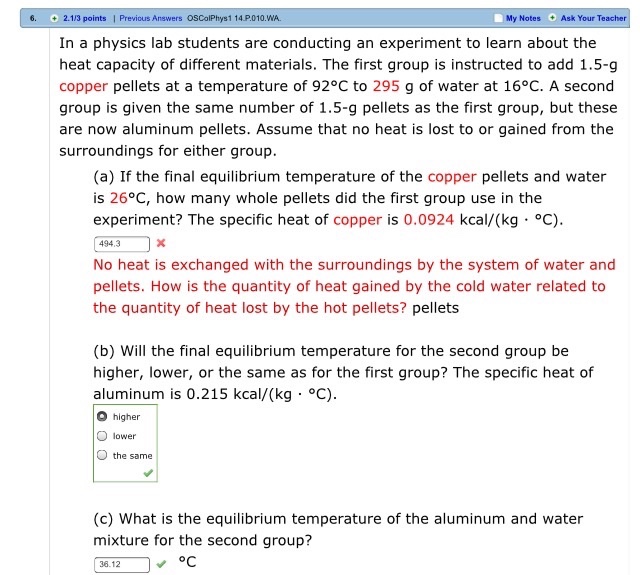 Solved In a physics lab students are conducting an | Chegg.com