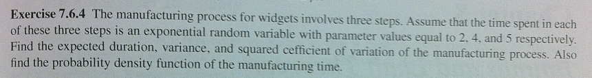 Solved The manufacturing process for widgets involves three | Chegg.com