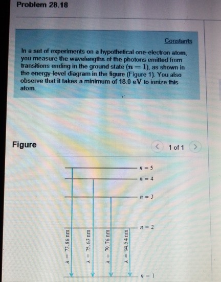 Solved Problem 28.18 Constants In a set of experiments on a | Chegg.com