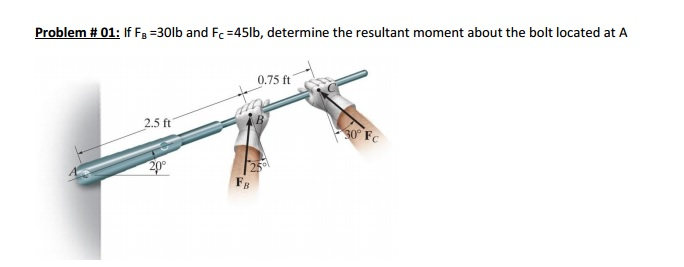 Solved If FB =30lb and FC =45lb, determine the resultant | Chegg.com Solved If FB =30lb and FC =45lb, determine the resultant | Chegg.com