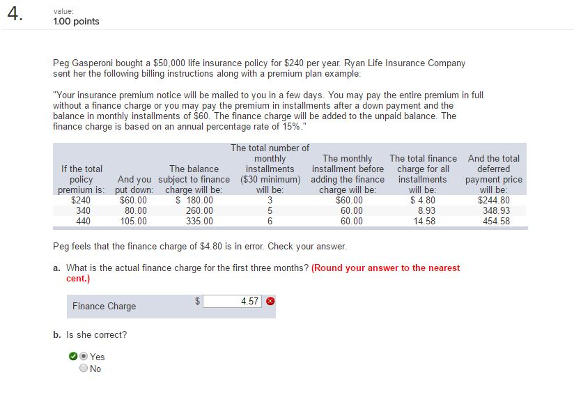 Solved Peg Gasperoni bought a $50,000 life insurance policy | Chegg.com