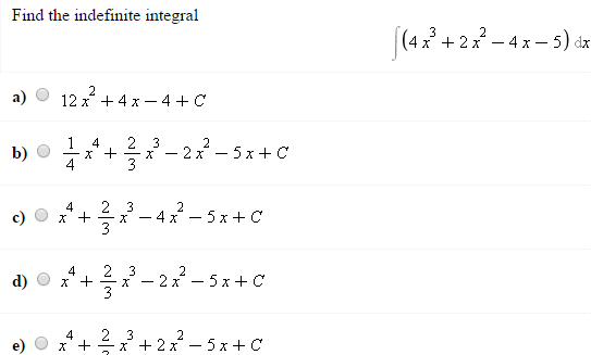 Solved Find The Indefinite Integral Integrals 4x 3 2x 2 Chegg solved-find-the-indefinite-integral-integrals-4x-3-2x-2-chegg