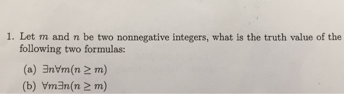 Solved Let m and n be two nonnegative integers, what is the | Chegg.com Solved Let m and n be two nonnegative integers, what is the | Chegg.com