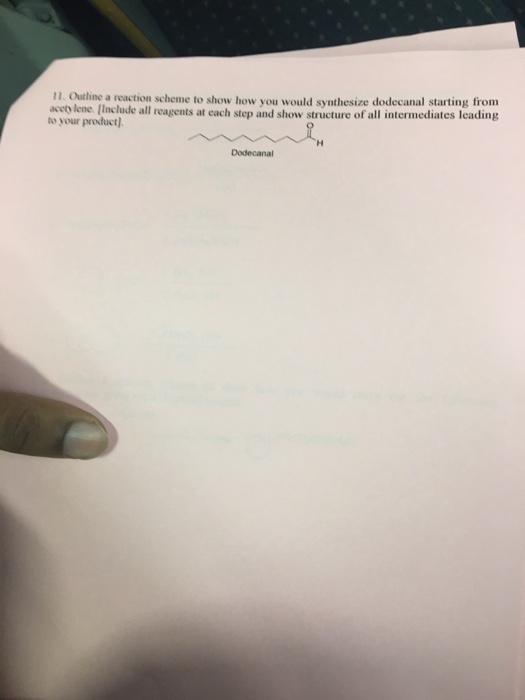 Solved Outline a reaction scheme to show how you would | Chegg.com