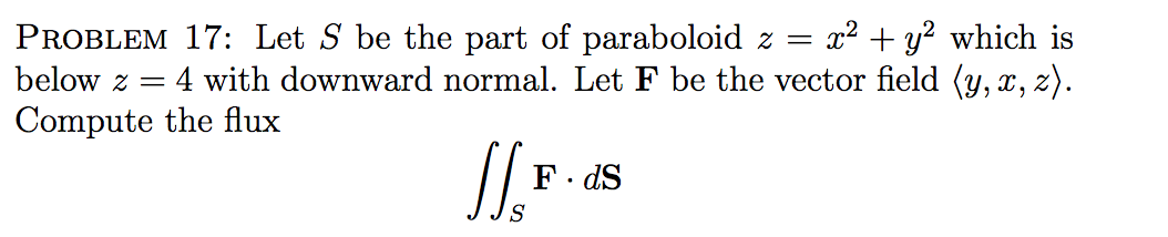 Solved Let S be the part of paraboloid z = x ^2 + y ^2 which | Chegg.com