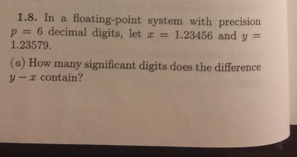 Solved In a floating-point system with precision p = 6 | Chegg.com