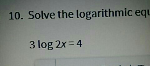 Solved solve the logarithmic equation. Round to the nearest | Chegg.com