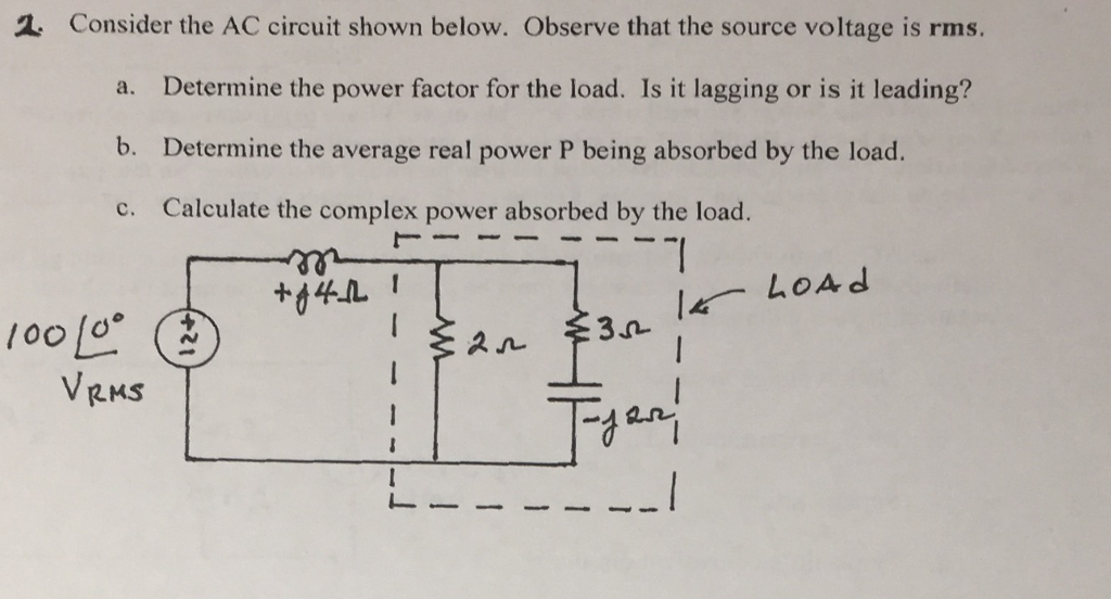 Solved Consider the AC circuit shown below. Observe that the | Chegg.com