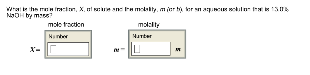 Solved What is the mole fraction, X, of solute and the | Chegg.com