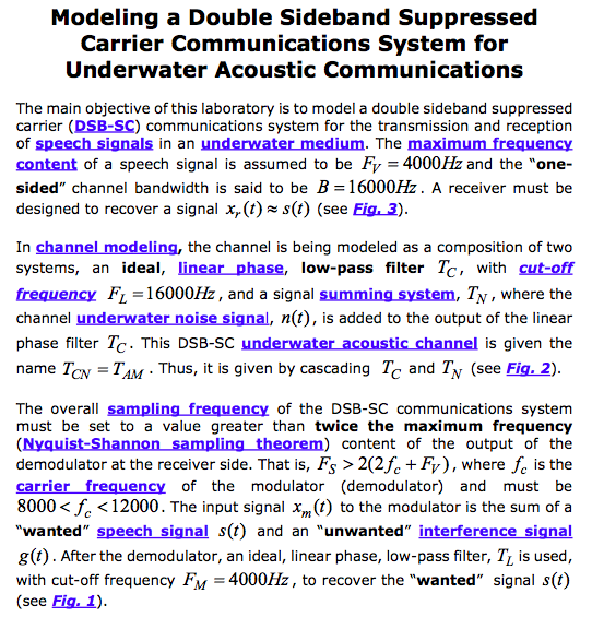 Modeling a Double Sideband Suppressed Carrier | Chegg.com