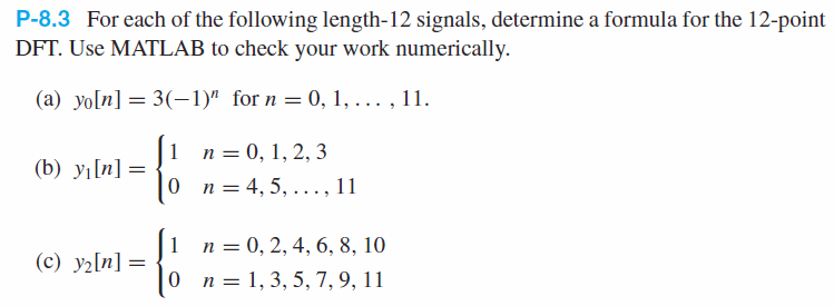 Solved For each of the following length-12 signals, | Chegg.com