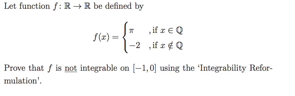 Solved Let function f: R rightarrow R be defined by | Chegg.com