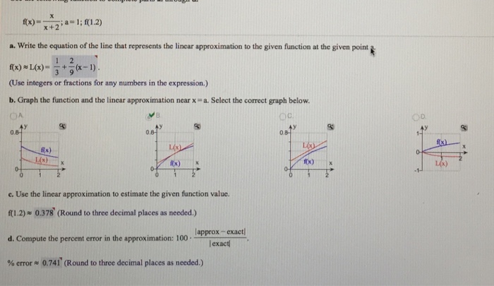 Solved Use the follow function to complete parts A through d | Chegg.com