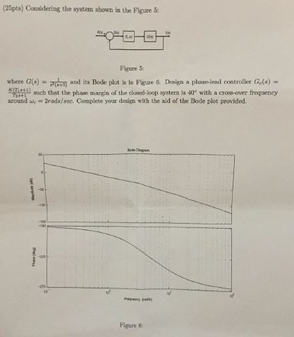 Solved (25pts) Considering the system shown in the Figure &: | Chegg.com