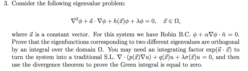 Consider the following eigenvalue problem: nabla^2 | Chegg.com