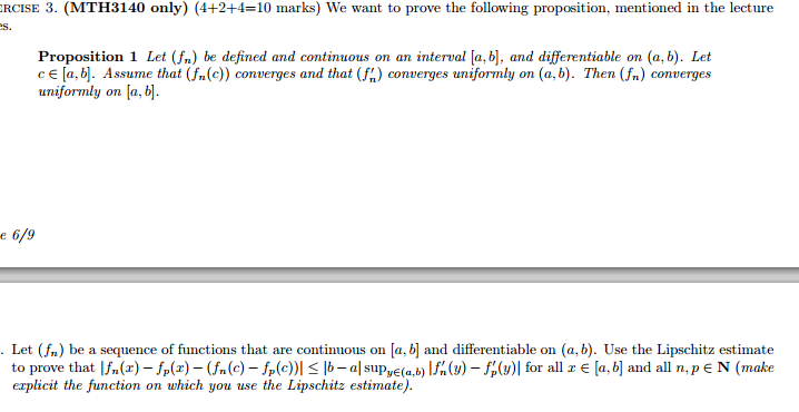 Solved RCISE 3. (MTH3140 only) (4+2+4-10 marks) We want to | Chegg.com