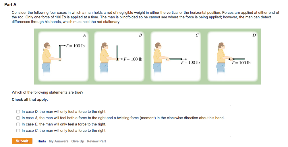 Solved Consider The Following Four Cases In Which A Man