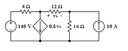 Solved Given: The circuit shown above has a | Chegg.com