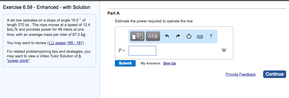 Solved Exercise 6.59 - Enhanced - with Solution Part A | Chegg.com