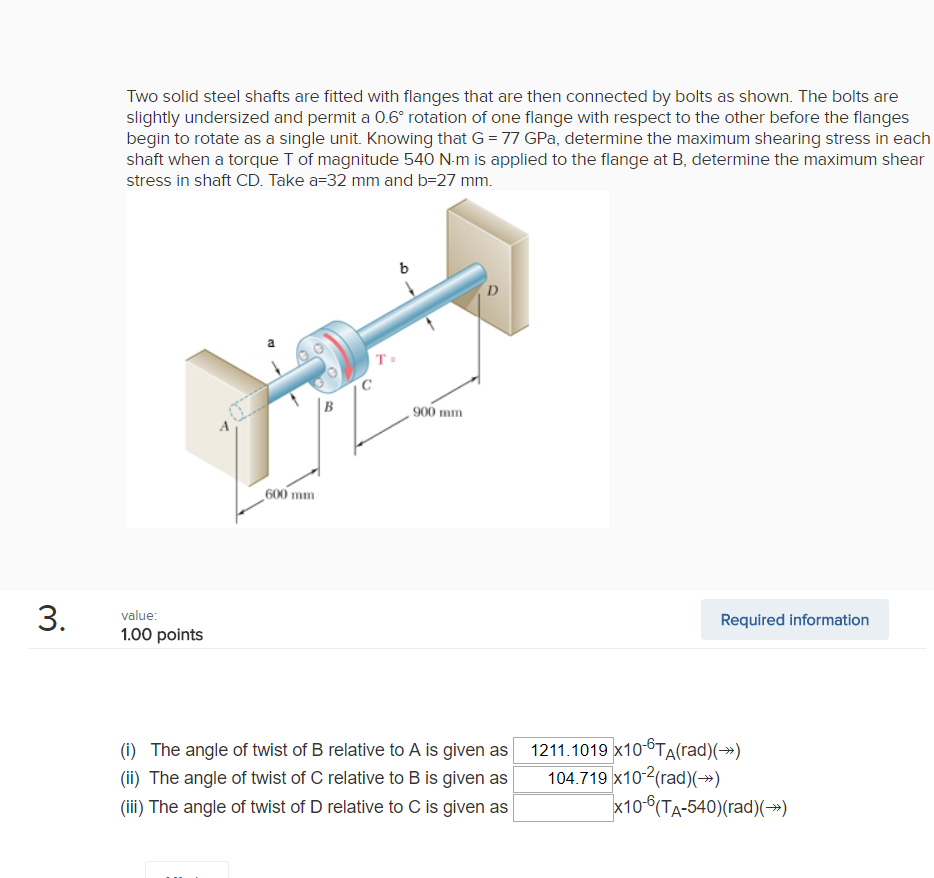 Solved are fitted with flanges that are then connected by | Chegg.com