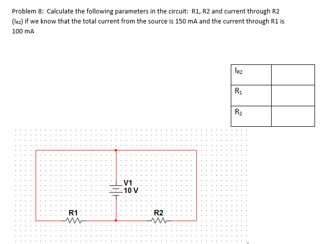 Solved Calculate the following parameters in the circuit: | Chegg.com Solved Calculate the following parameters in the circuit: | Chegg.com