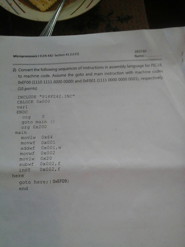 Solved Convert the following sequences to instructions in | Chegg.com