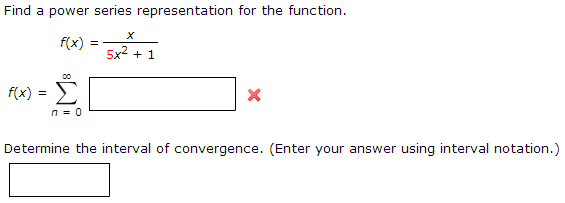 Solved Find a power series representation for the function. | Chegg.com