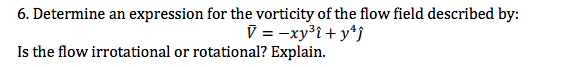Solved Determine an expression for the vorticity of the flow | Chegg.com