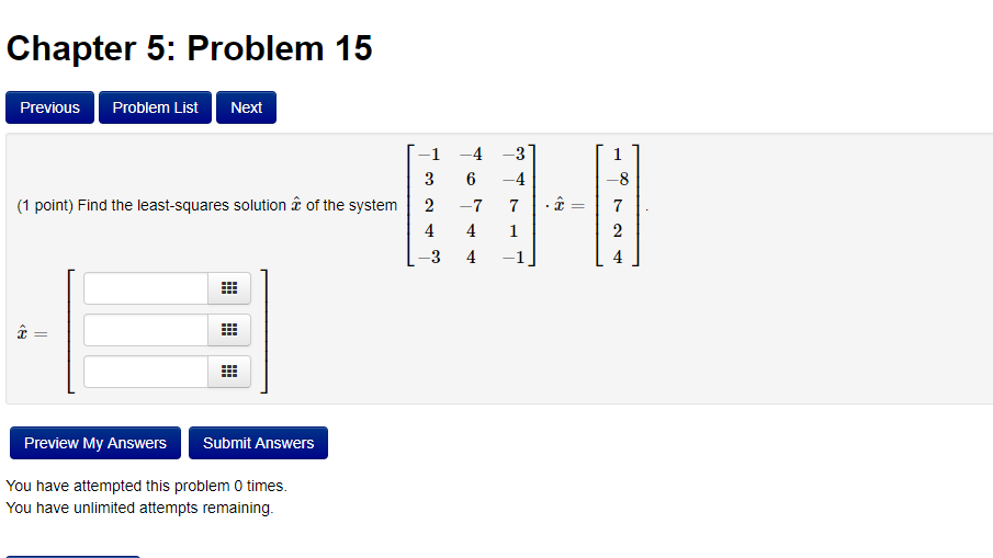 Solved Chapter 5 Problem 15 Previous Problem Listnext 1 4 