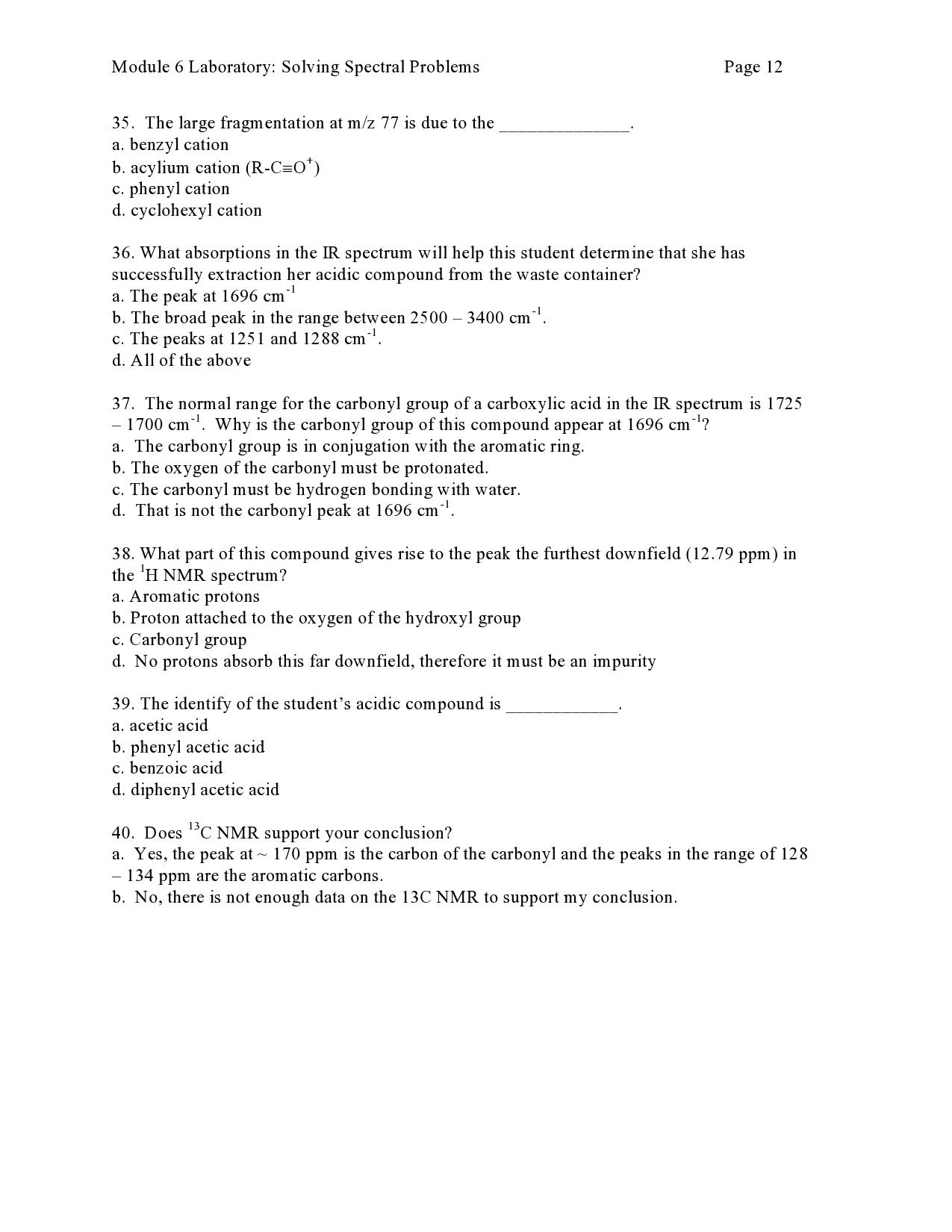 Solved Module 6 Laboratory: Solving Spectral Problems Page | Chegg.com