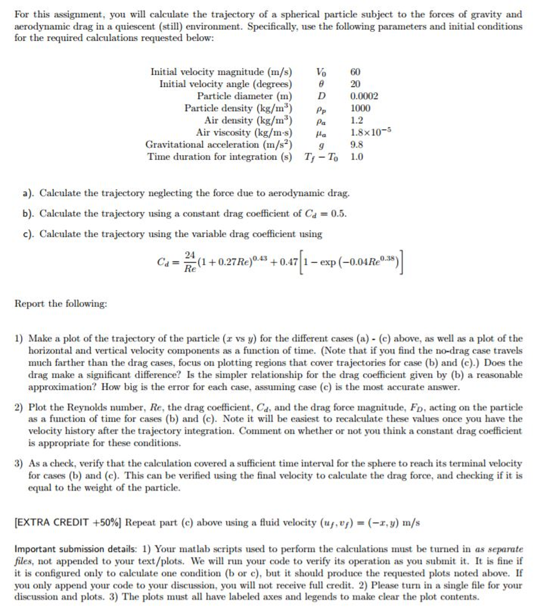 For this assignment, you will calculate the | Chegg.com