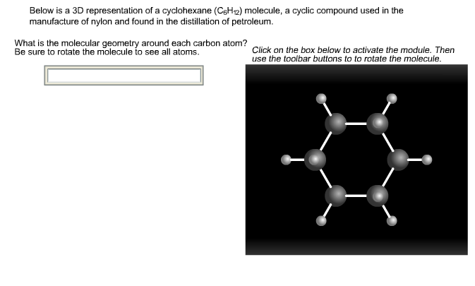 Solved Below is a 3D representation of a cyclohexane | Chegg.com