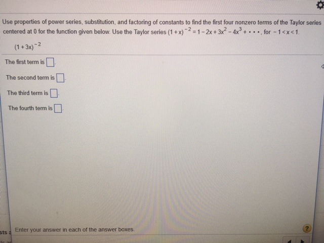 Solved Use properties of power series, substitution, and | Chegg.com