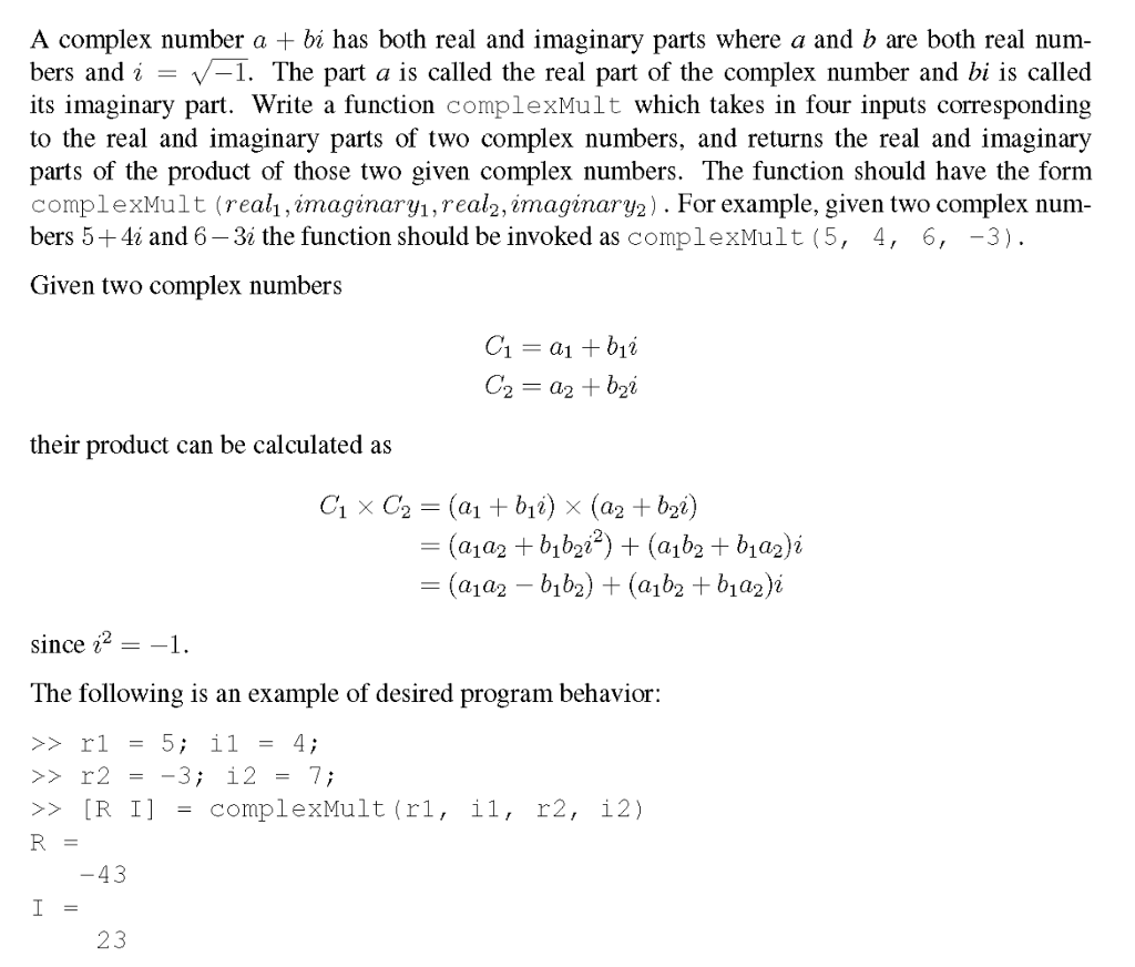 Solved A complex number a+ bi has both real and imaginary | Chegg.com