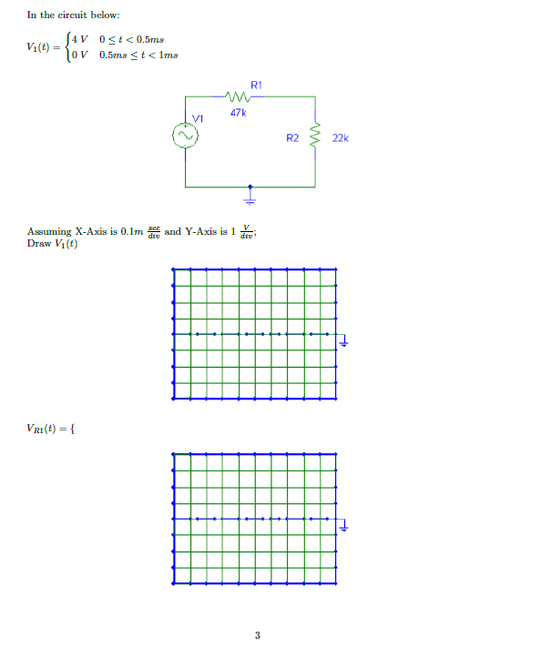 Solved In the circuit below: Vin-tv est.sim ima 4V 0St