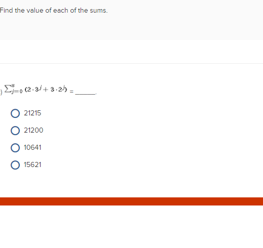 Solved ind the value of each of the sums 14= 0 (2-3/+3.29- O | Chegg.com